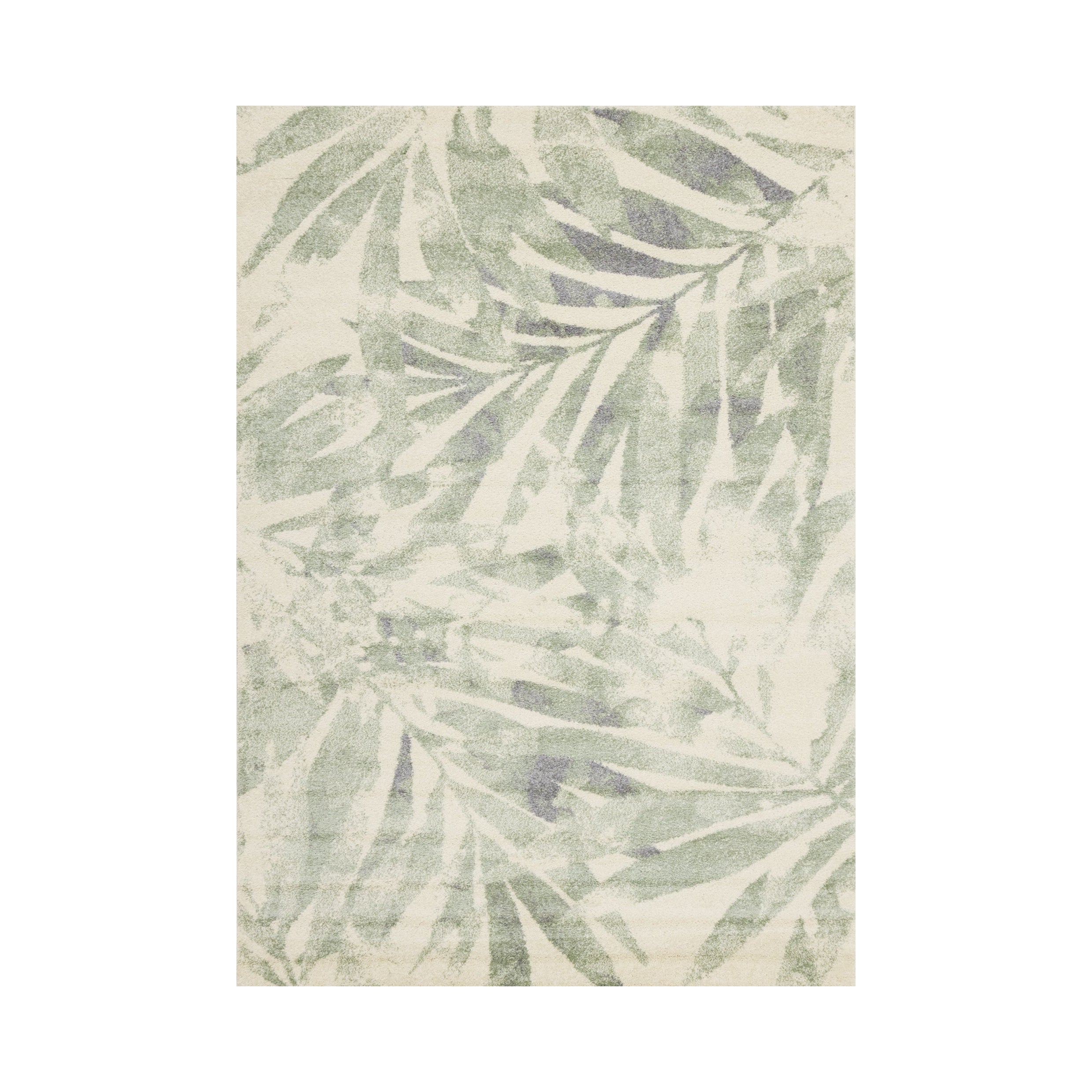 KIMBERLY Beige Green Leaves Rug – Home Quarters Furnishings