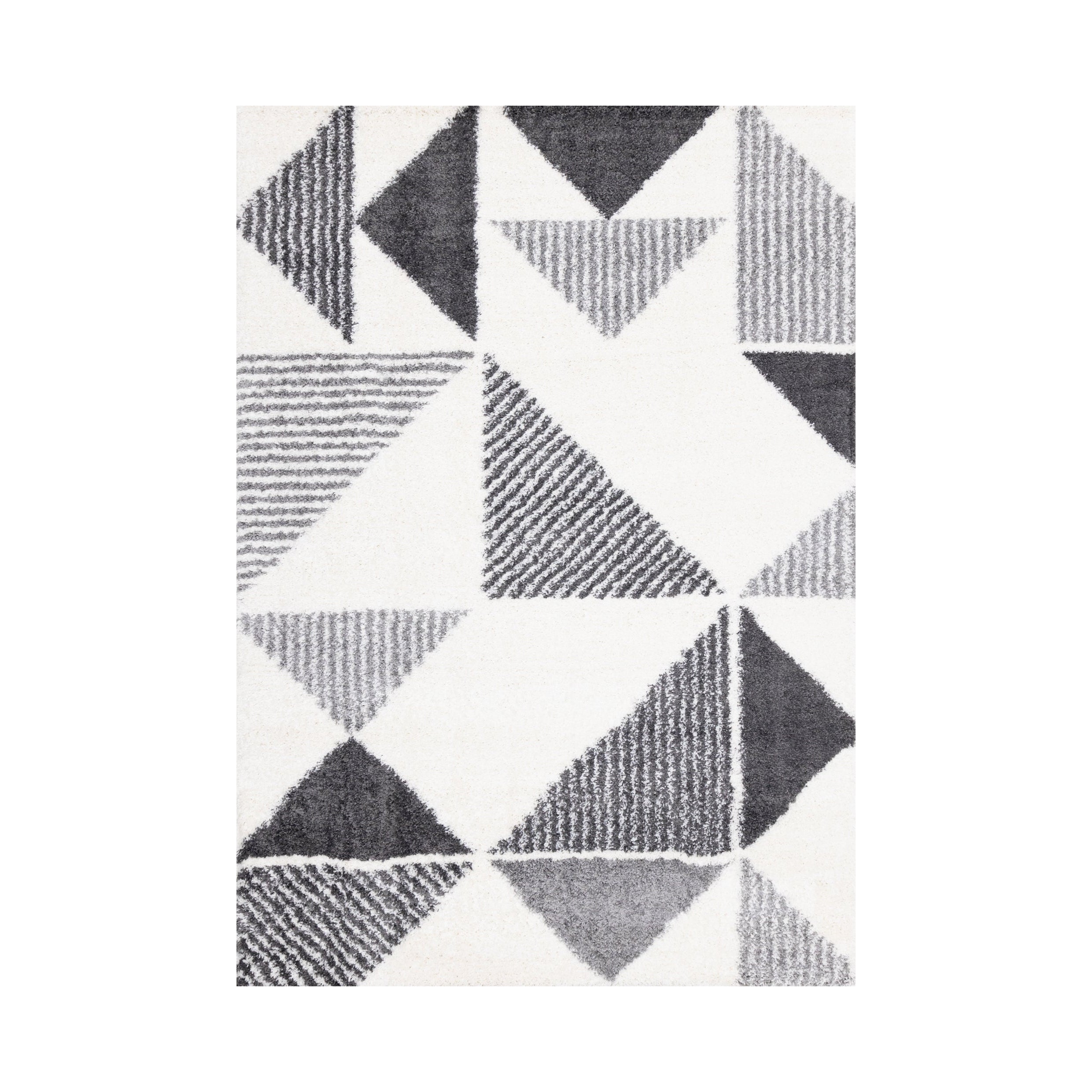 KALA Grey White, Geometric Rug – Home Quarters Furnishings