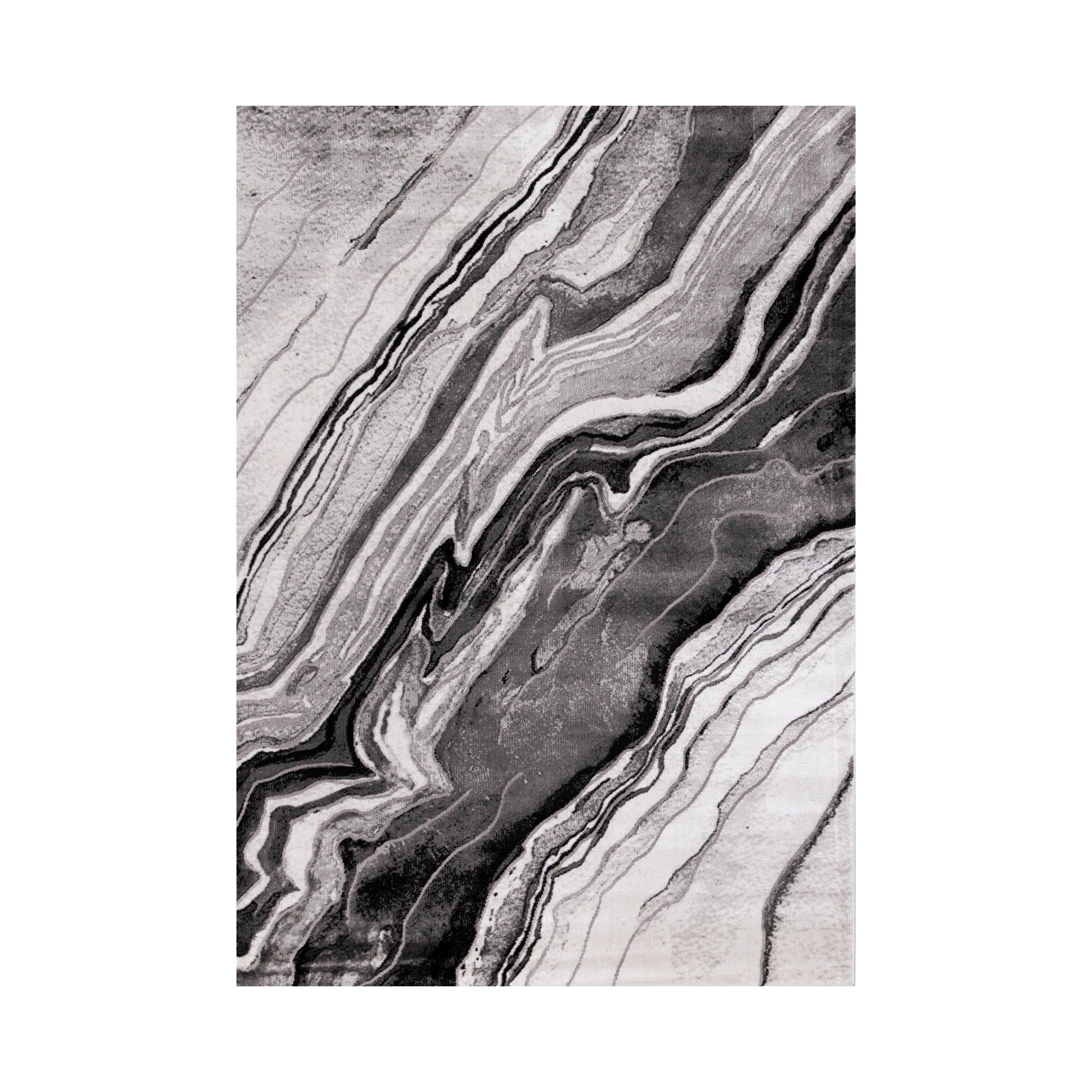 KAITLYN Grey Shades, Marble Rug – Home Quarters Furnishings