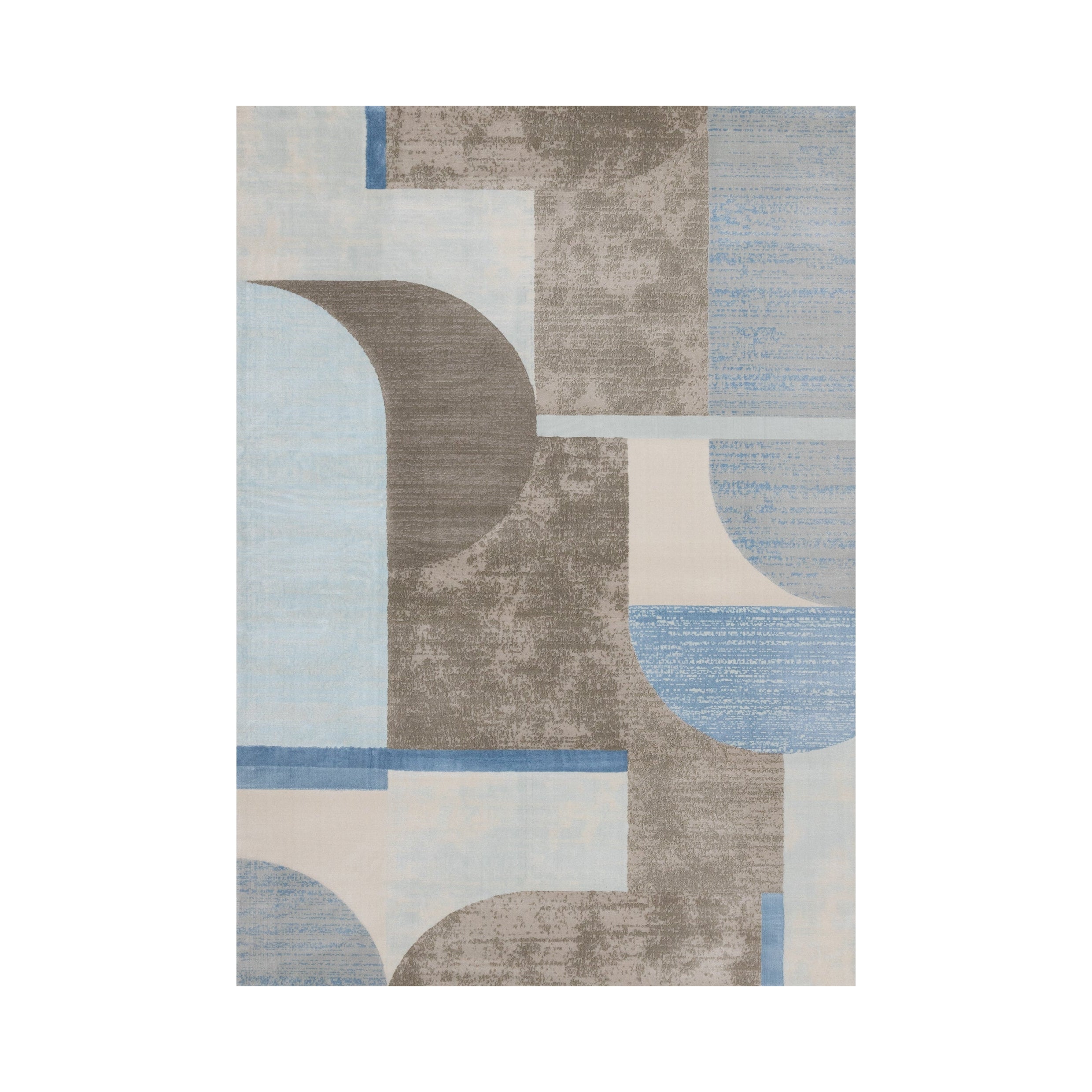 KALI Blue Brown, Abstract Rug – Home Quarters Furnishings