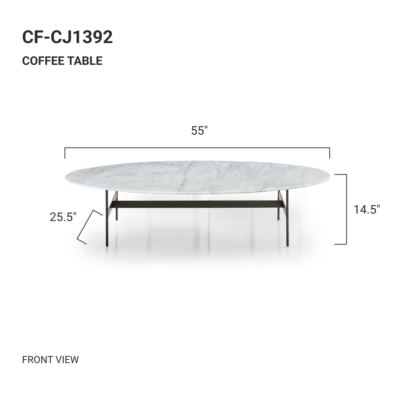 KONAN Natural Marble Coffee Table – Home Quarters Furnishings