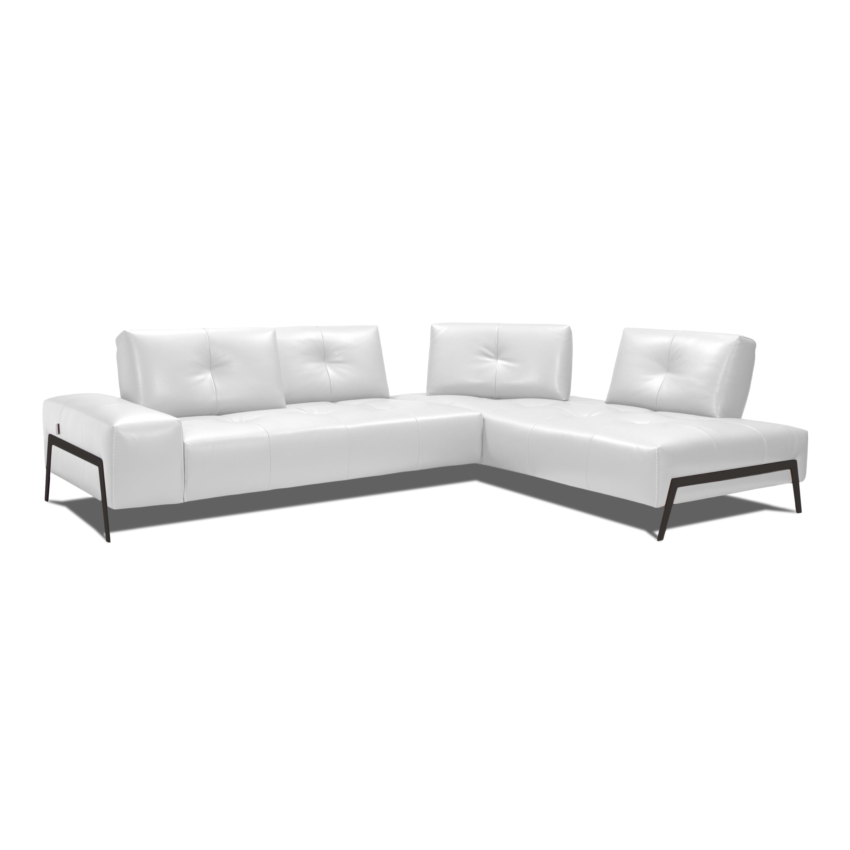 LEON Full Leather Adjustable Sectional Incanto Italy Home Quarters Furnishings