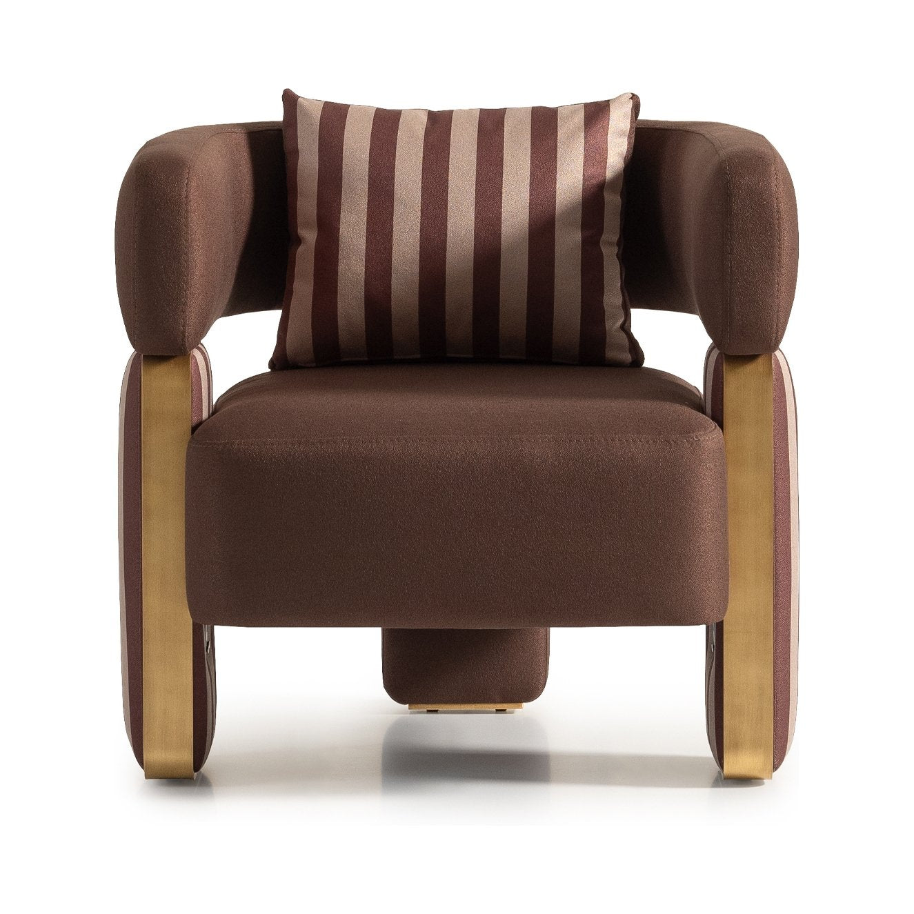 AMORA Brown Eggshell Walnut Chair - Michael Amini – Home Quarters ...