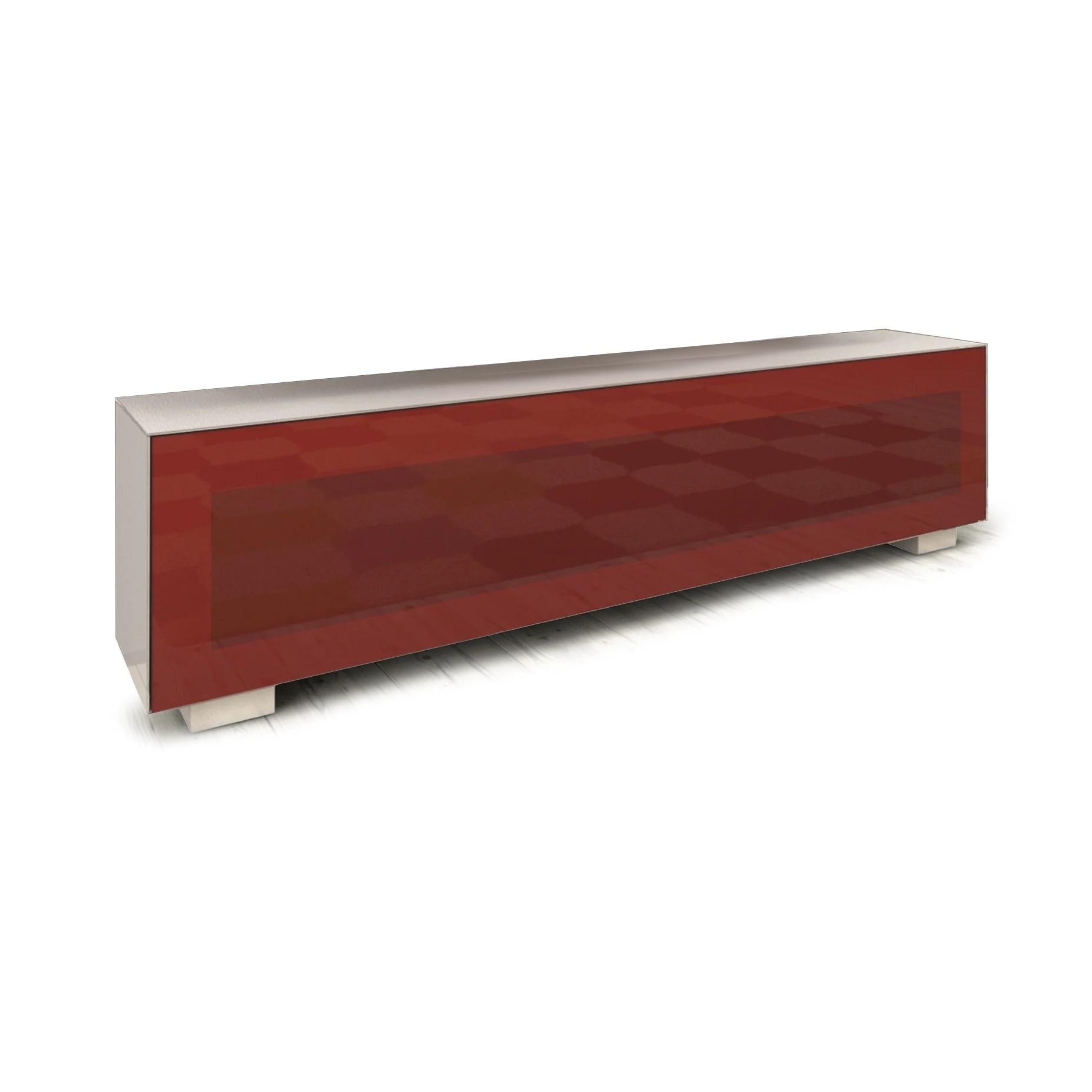 MAGIC Red Glass TV Stand - Bellini – Home Quarters Furnishings