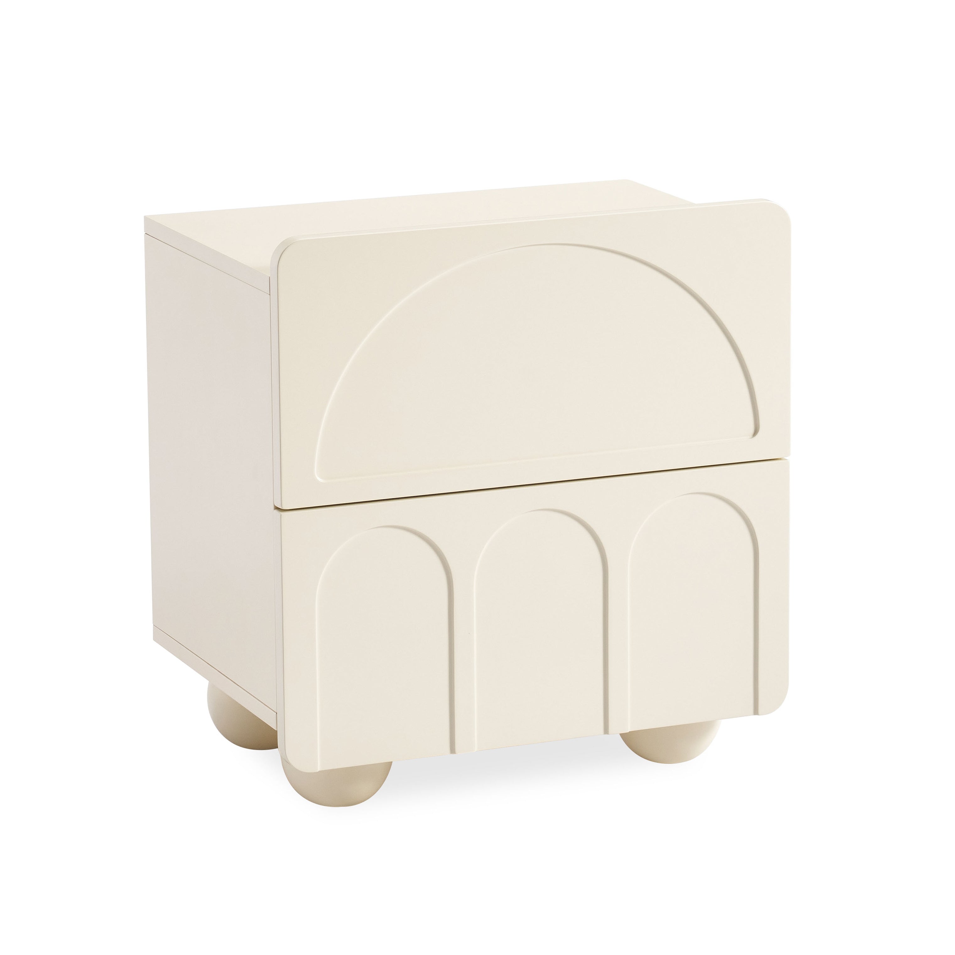 NOAH Cream Arch Nightstand – Home Quarters Furnishings