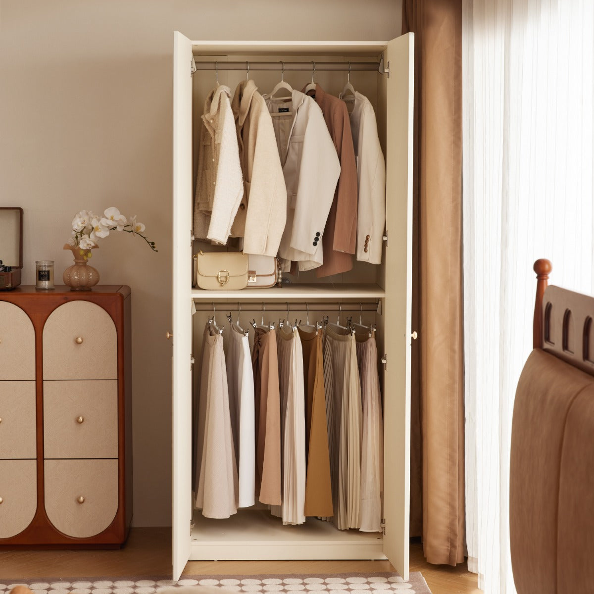 VICHY 200cm Standard Two Door Wardrobe – Home Quarters Furnishings