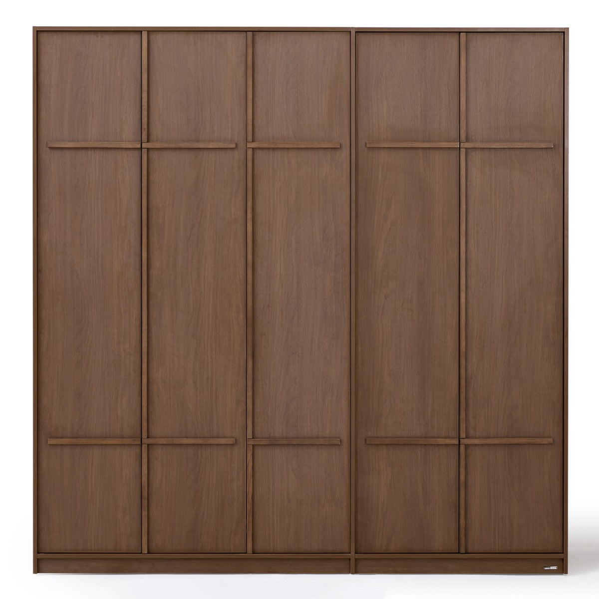 KRISTINA 200cm Five Door Walnut Color Wardobe – Home Quarters Furnishings