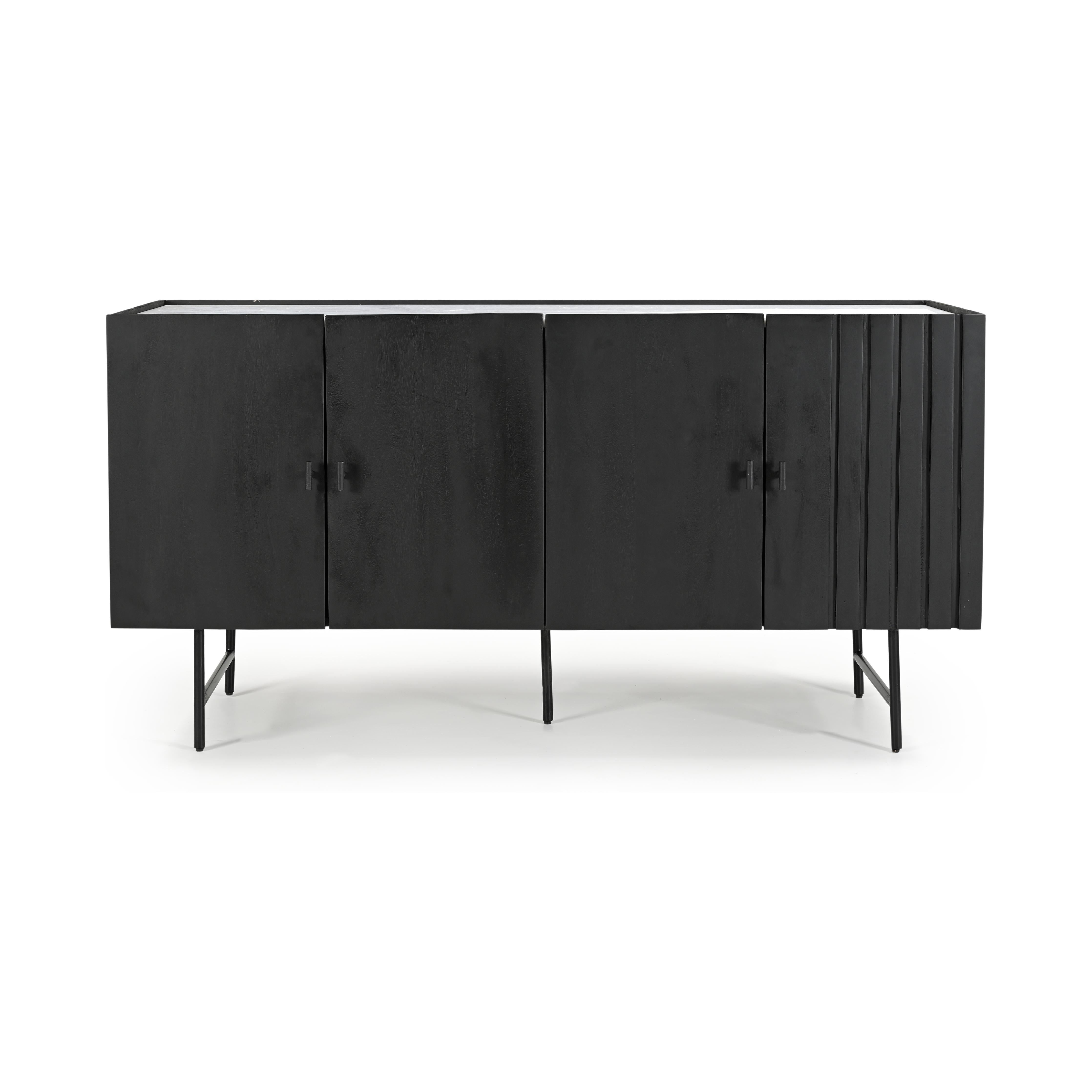 REMI Black Wood Sideboard – Home Quarters Furnishings