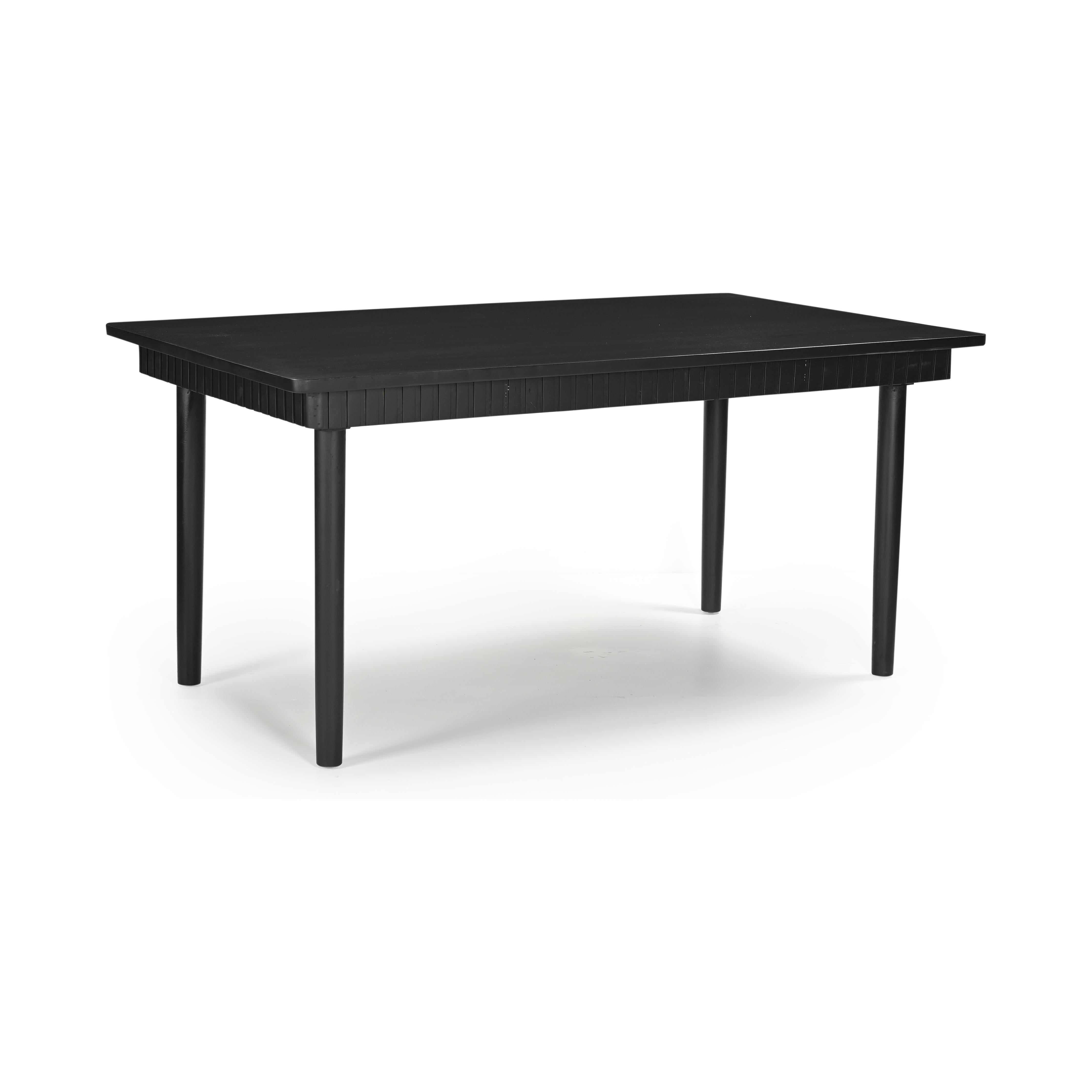 REMI Black Wood Dining Table – Home Quarters Furnishings